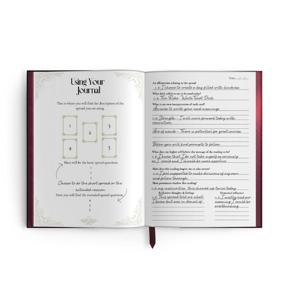 Shadows of Tarot Spread Journal - Sacred Scribe Publishing